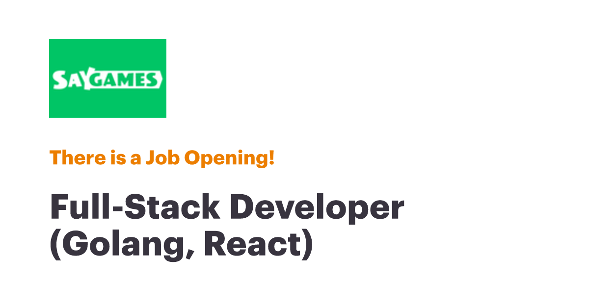 SayGames Job Openings