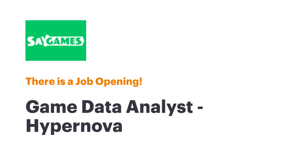 SayGames Job Openings