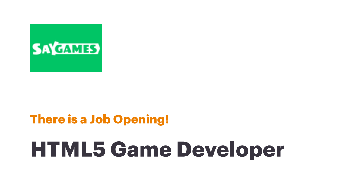 SayGames Job Openings