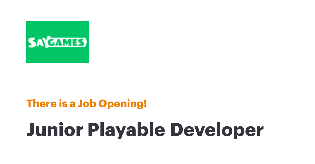 SayGames Job Openings