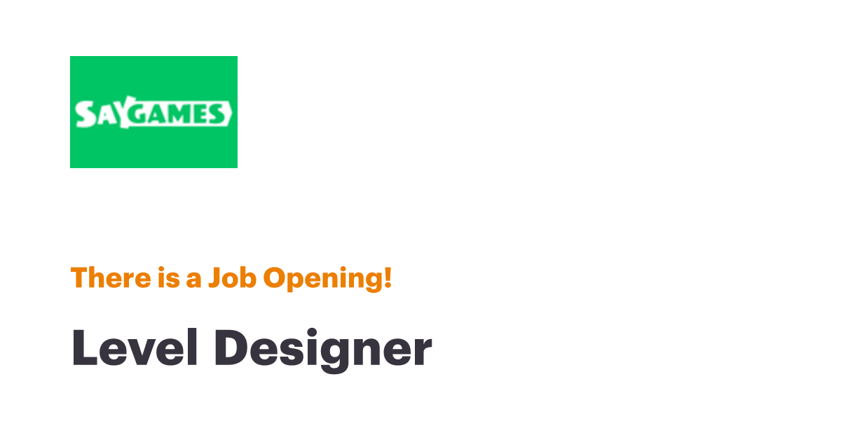 SayGames Job Openings