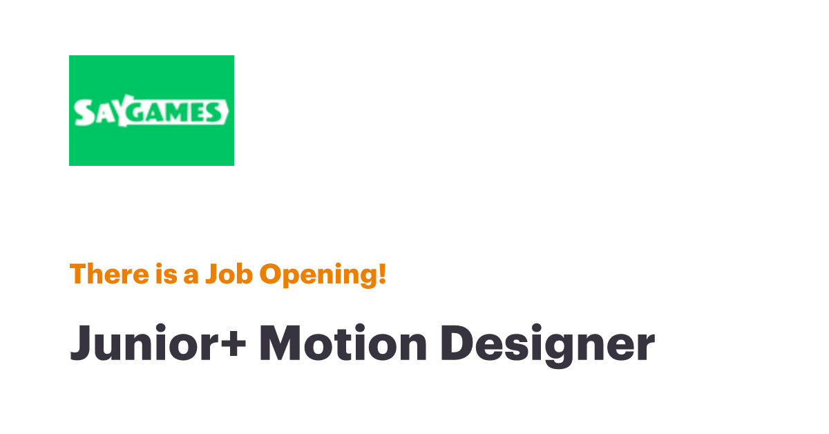 SayGames Job Openings