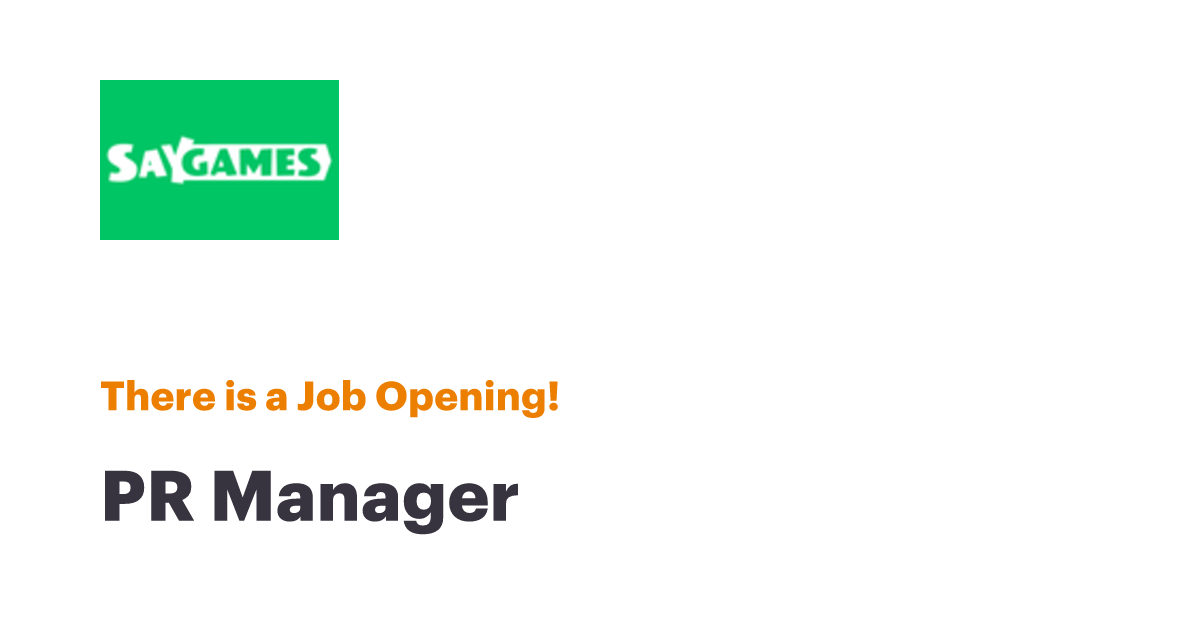 SayGames Job Openings