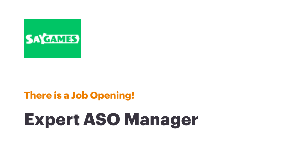 SayGames Job Openings