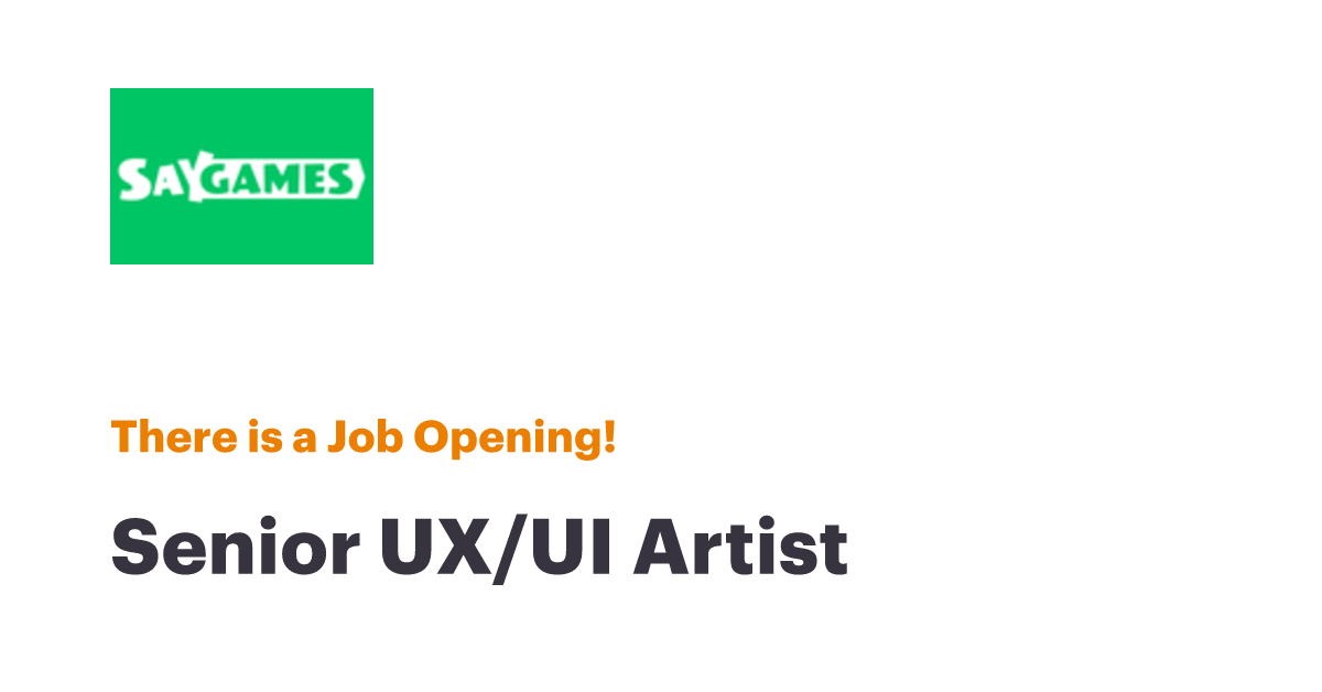 SayGames Job Openings