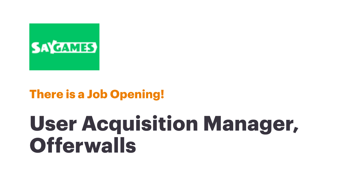 SayGames Job Openings
